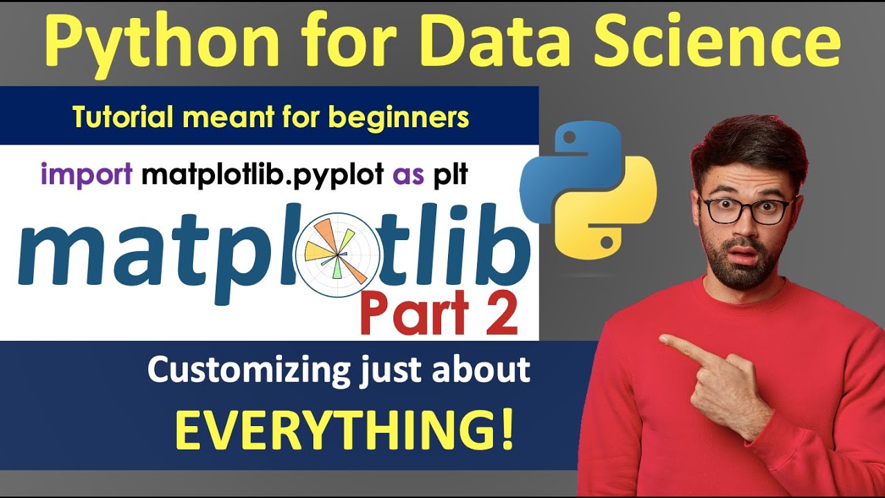 Customizing Data Visualization using Matplotlib |  Python for beginners | Data Science