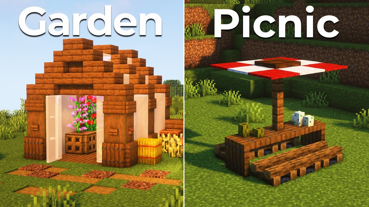 10+ Minecraft Garden Build Hacks & Designs! - Minecraft Builders