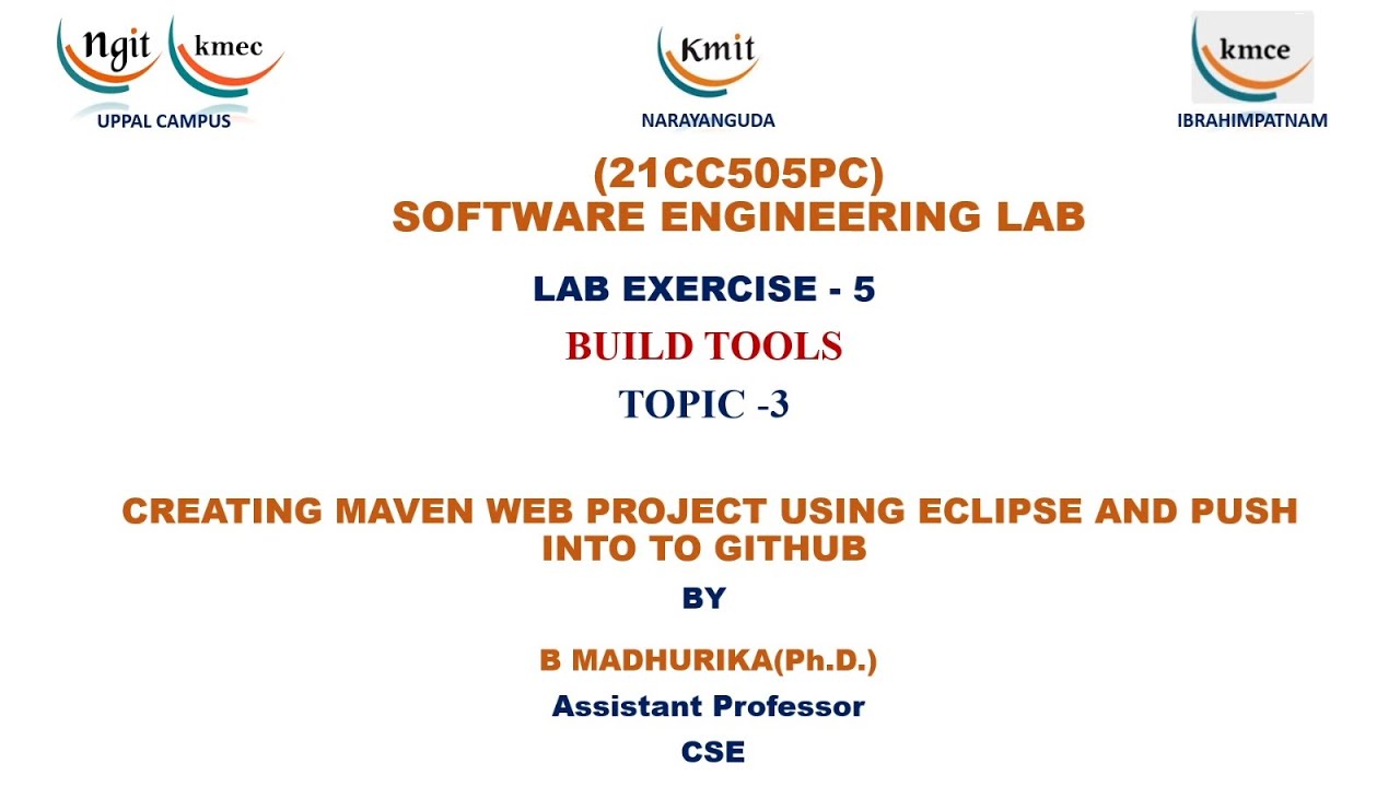 CREATING MAVEN WEB PROJECT USING ECLIPSE AND PUSH INTO TO GITHUB