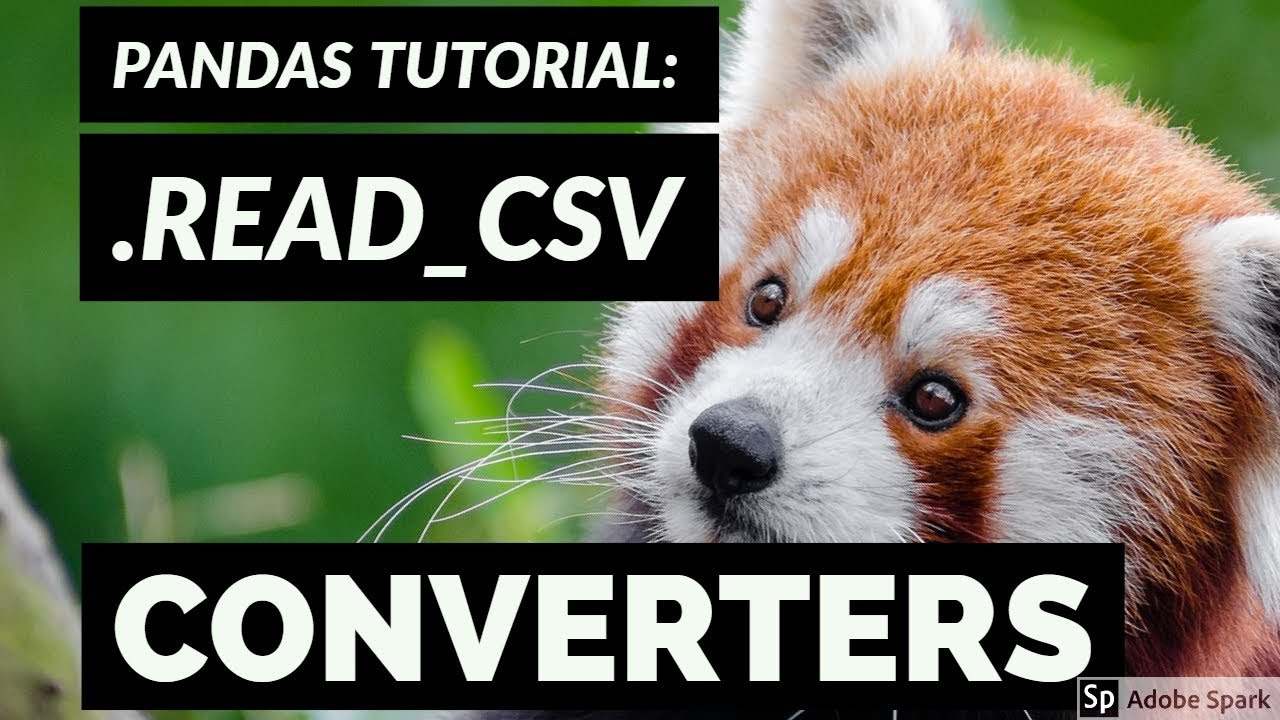 Pandas Tutorial #2 : .read_csv Converters
