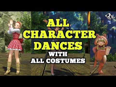 Dragon Quest XI All Character Dances with All Costumes
