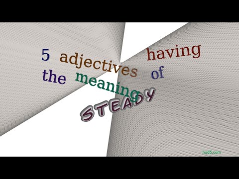 steady - 9 adjectives with the meaning of steady (sentence examples)