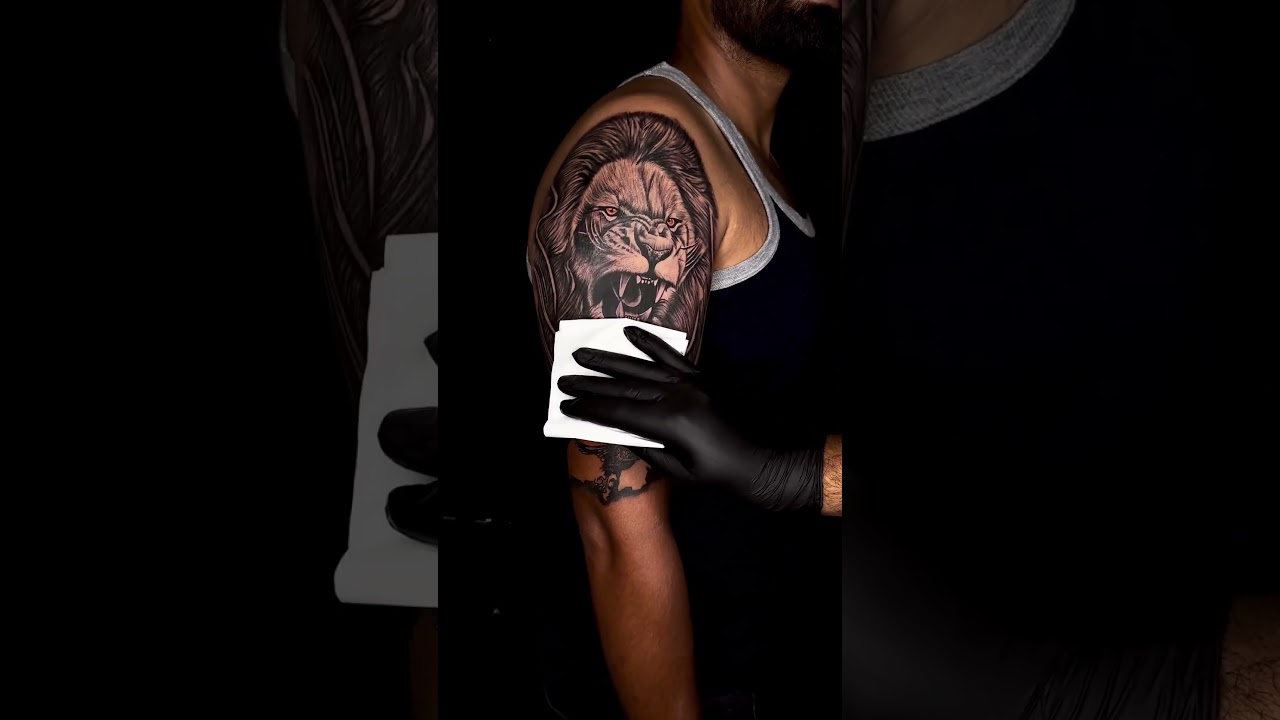 Lion tattoo ideas 🦁🔥 #2023 #tattoodesign #tattoos #tattooshorts #tattoodesign