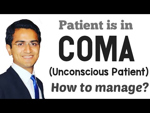 Coma (Comatose Patient) Unconscious Patient First Aid Emergency Care Treatment & Management, USMLE