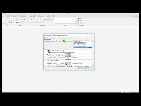 Problem with Microsoft Word.