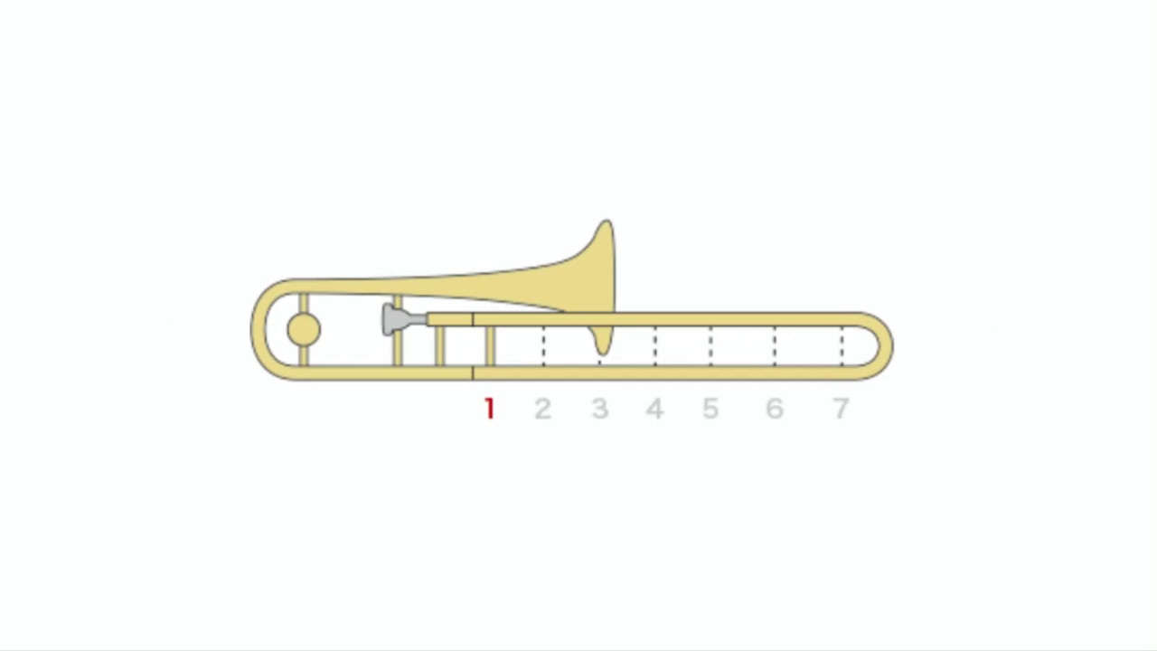 Trombone Flashcards - First Five Notes