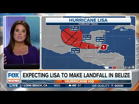 Hurricane Lisa Strengthens As Landfall Nears In Central America