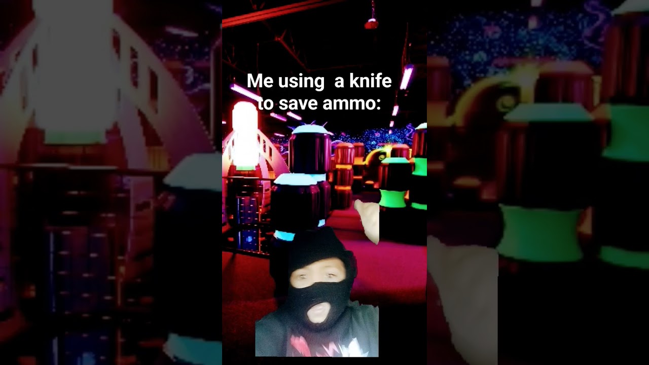 using your knife to save ammo💀 #shorts #funny