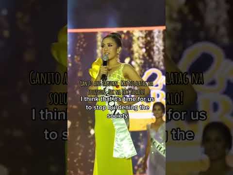 How to answer questions in beauty pageant? #fyp #viral #motivation #pageant #MUPH #q&a