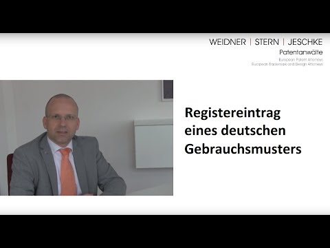 Der Registereintrag eines deutschen Gebrauchsmusters #Register #Gebrauchsmuster