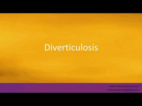 Pronunciation of the word(s) "Diverticulosis".
