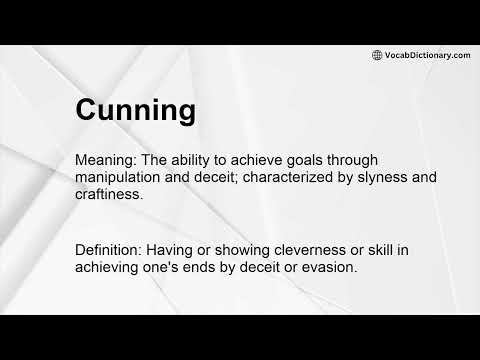 Cunning Meaning