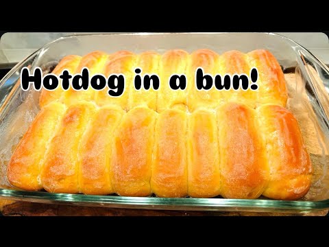 Sausage Buns Recipe| Easy Homemade Bread! Hotdog In A Buns.