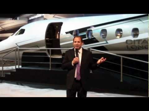 President and CEO Scott Ernest on the unveiling of the Citation Longitude