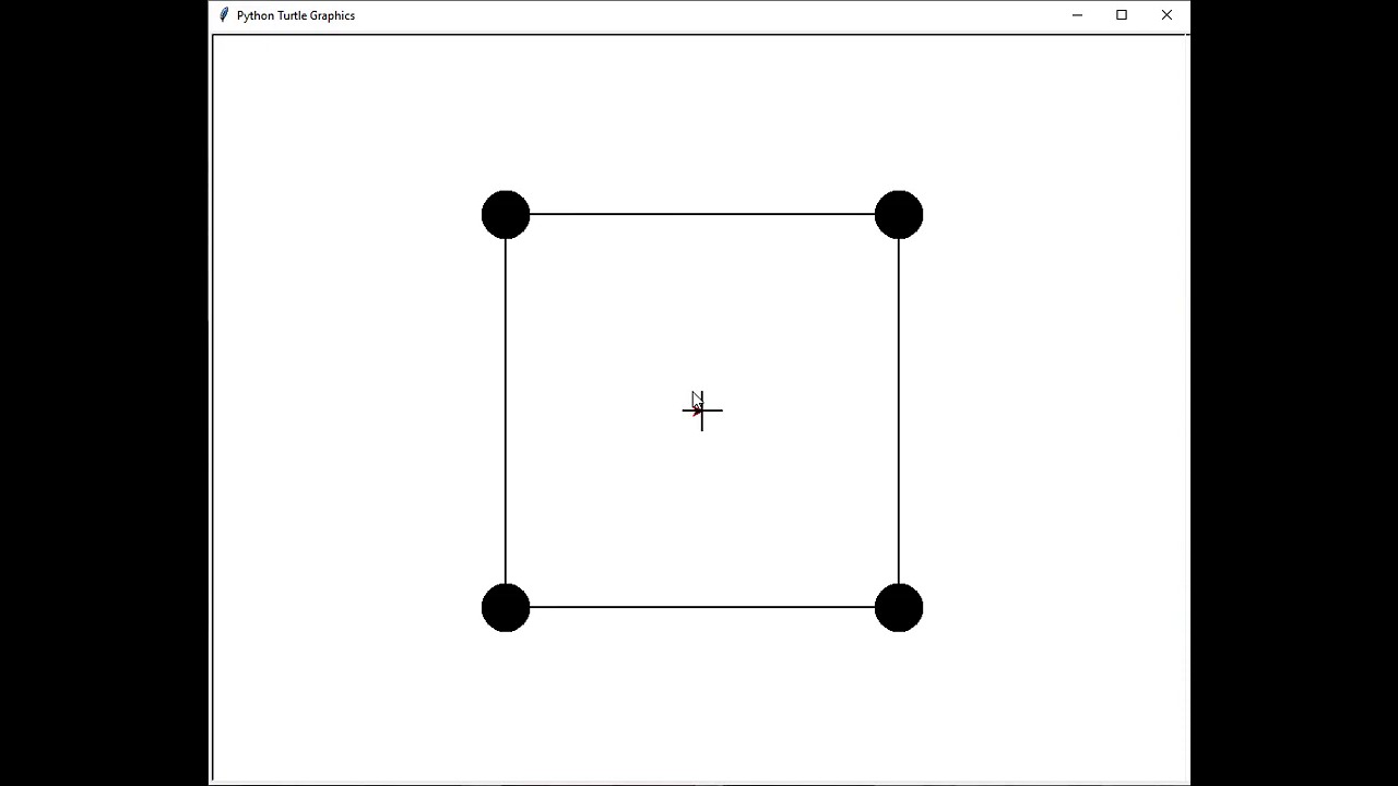 Drawing a square with turtle graphics in Python