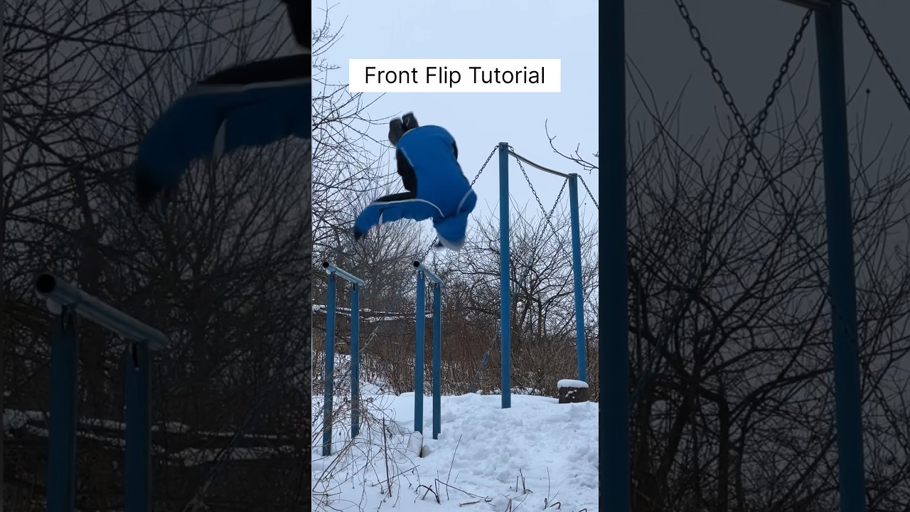 FRONT FLIP DISMOUNT Tutorial #calisthenics #tutorial