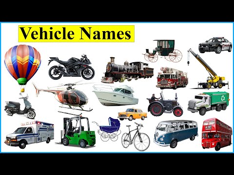 List of Vehicle Names - Types of Vehicles in English