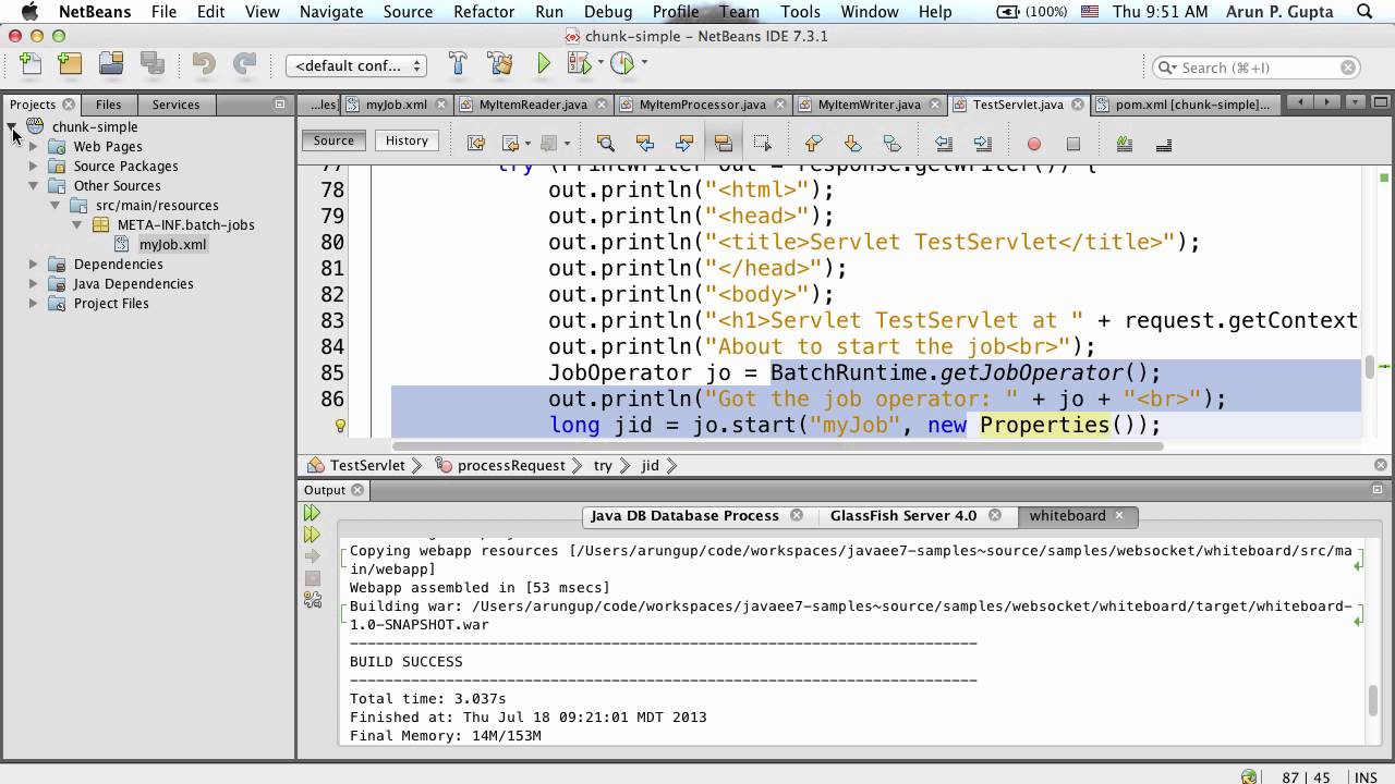Java EE 7 Samples Deep Dive - Part 1