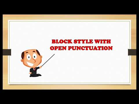UMC031 Business Letter Block Style Open Punctuation