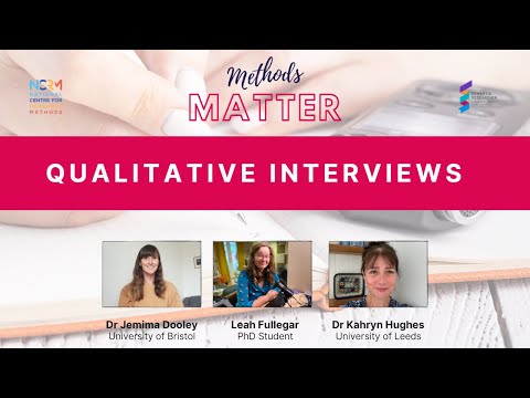 Methods Matter - Qualitative Interviews