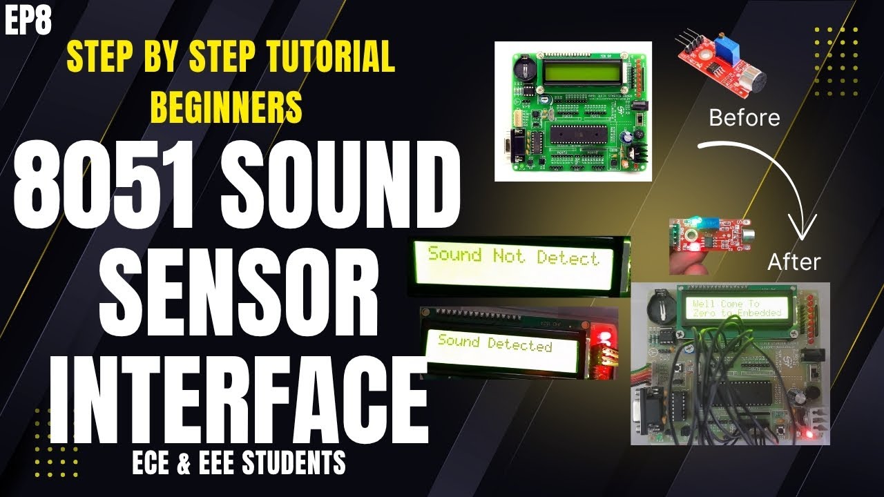 Sound Sensor Interfacing with 8051 Microcontroller - Digital signal