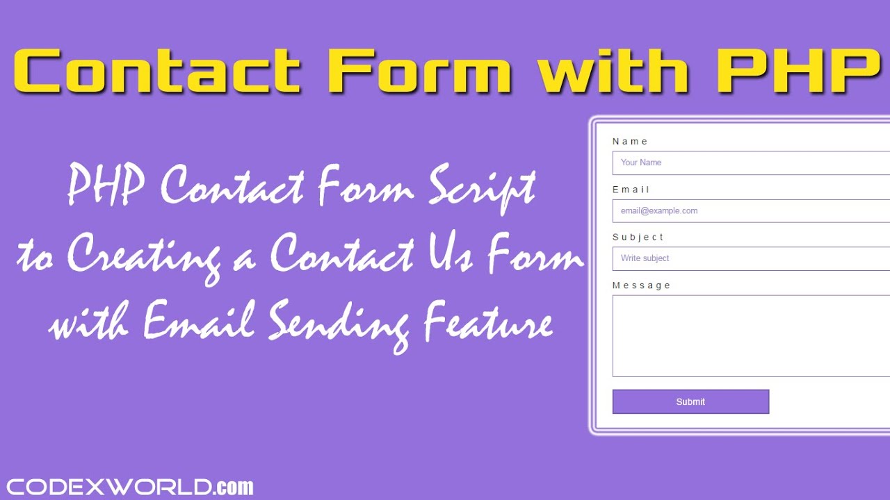 Creating a Simple Contact Form with PHP
