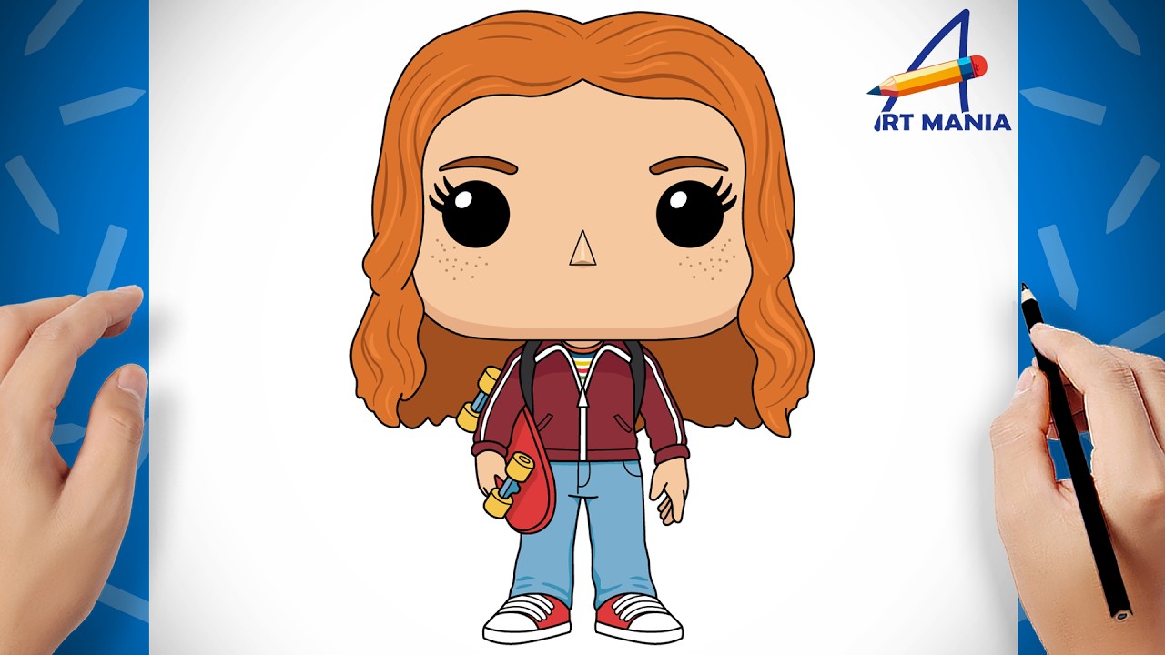How to Draw Max Mayfield Funko Pop | Stranger Things Step by Step Drawing