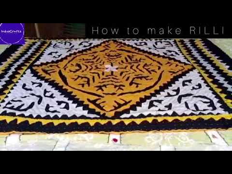 How to make a Ralli Quilt (Urdu / Hindi captions)