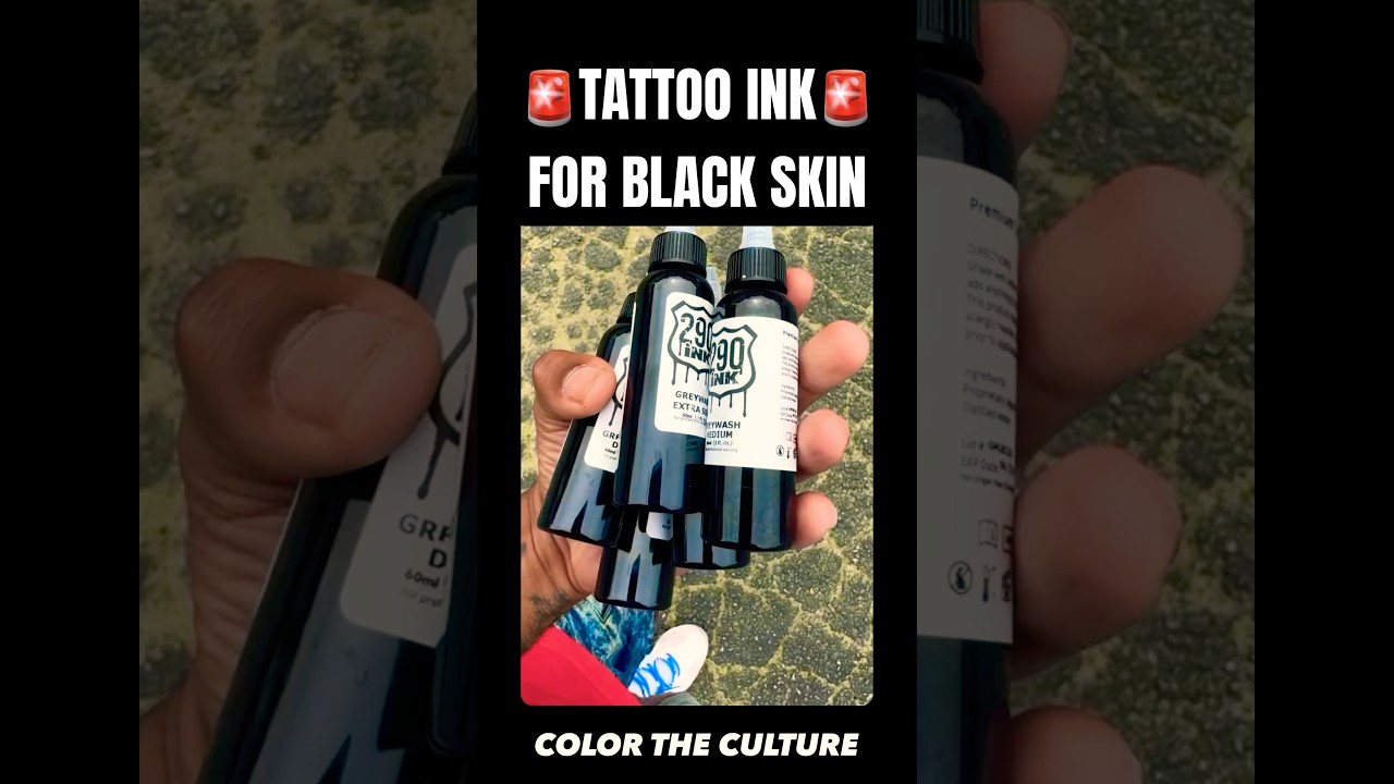 This is the first tattoo ink made for melanated skin!!! #tattooink #290ink #blacktattooartist