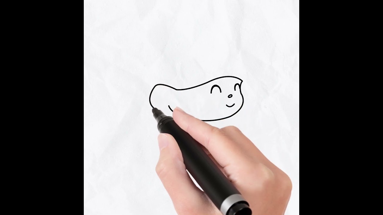 How to draw Pocoyo Easy 💙💛💙 #pocoyo #drawing #shorts