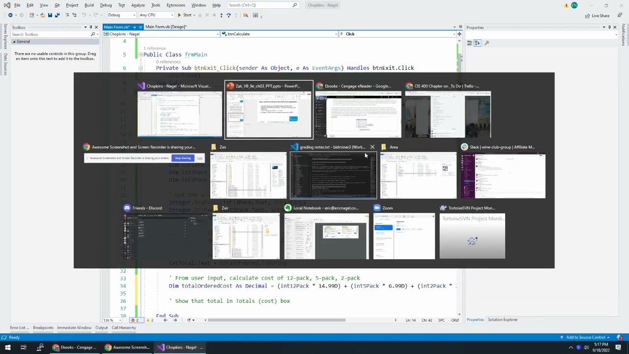 Chopkins Exercise 3-11 Zak's Programming with Microsoft Visual Basic 2019/2022