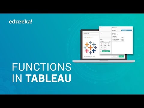Learn Tableau Functions Tutorial | Tableau Functions With Examples | Tableau Training | Edureka ...