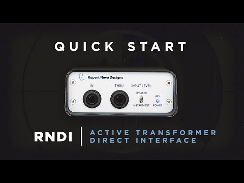 Rupert Neve Designs RNDI 1-channel Active Instrument Direct Rupert Neve Designs RNDI 1-channel Active Instrument Direct