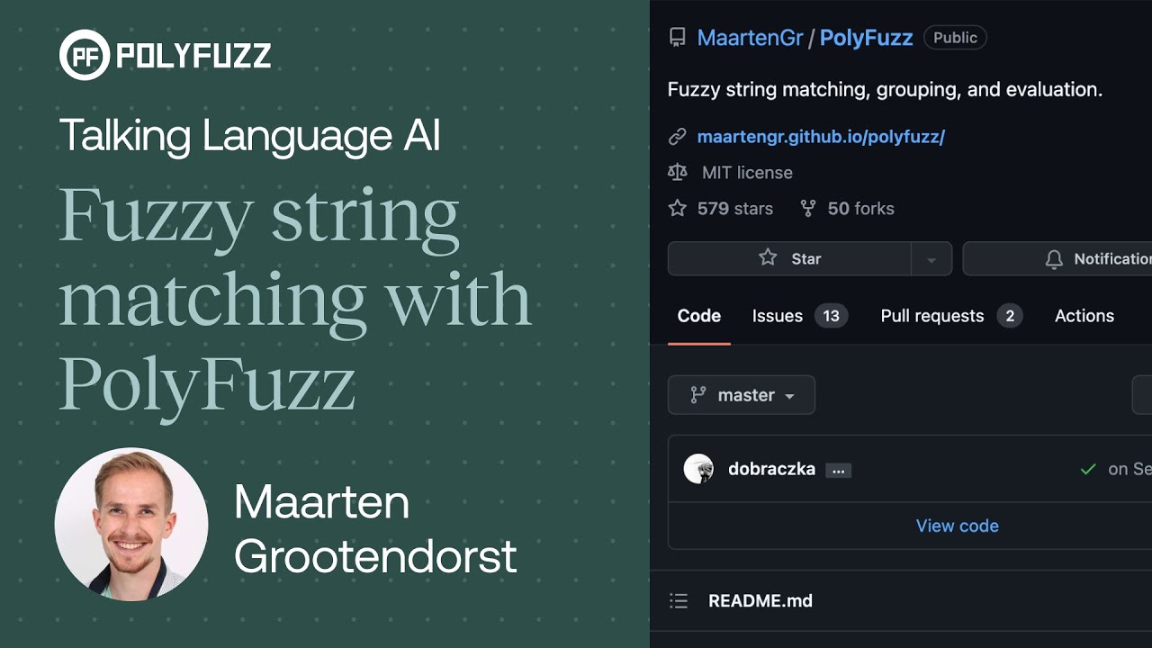 Intro to PolyFuzz - BERTopic for Topic Modeling