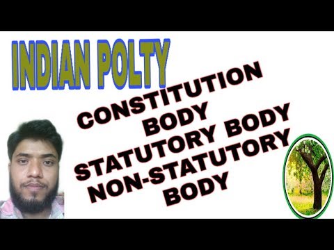 Constitutional body, statutory body, non-statutory body
