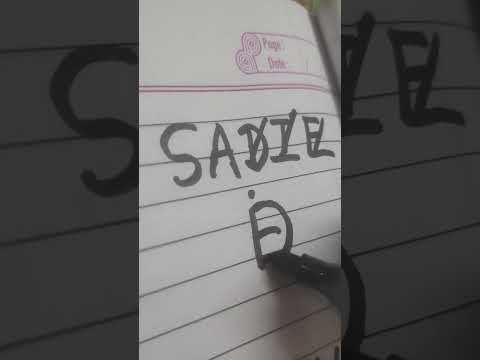 Logo Name SADIE❤ Comment Your Names #shorts #short #sadie #logodesign