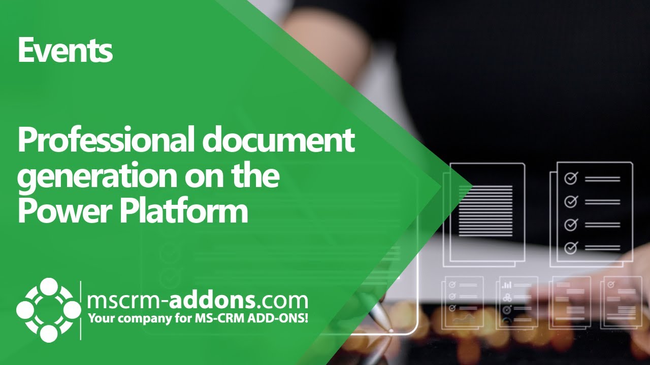 Professional Document Generation on the PowerPlatform (recording from virtual summiteurope.com 2020)