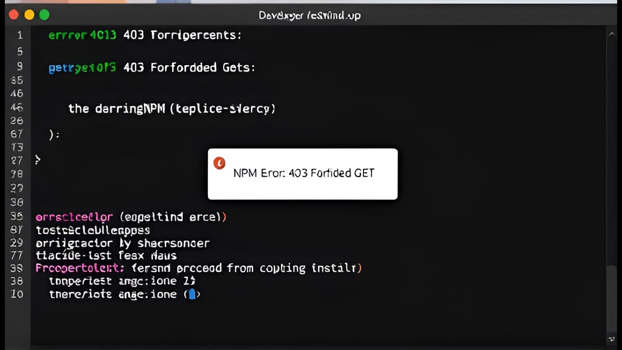 npm error 403 403 forbidden get - Fixing NPM Error 403 Fast!