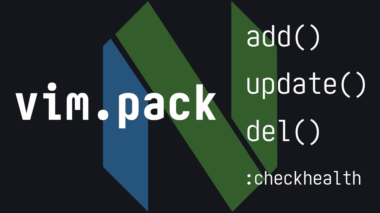 A Demo of vim.pack (Neovim built-in plugin manager)