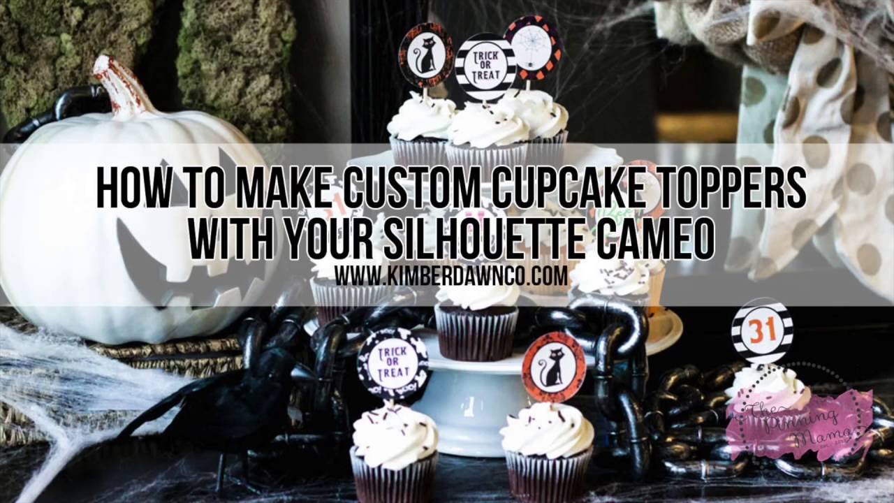 How to Make Custom Cupcake Toppers with Silhouette CAMEO - Designer Edition