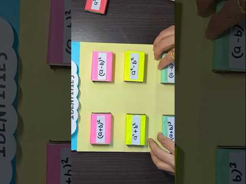 Algebraic identities, Math project, #shorts #ytshorts#viral#trending #ytshorts#trending#easydrawing