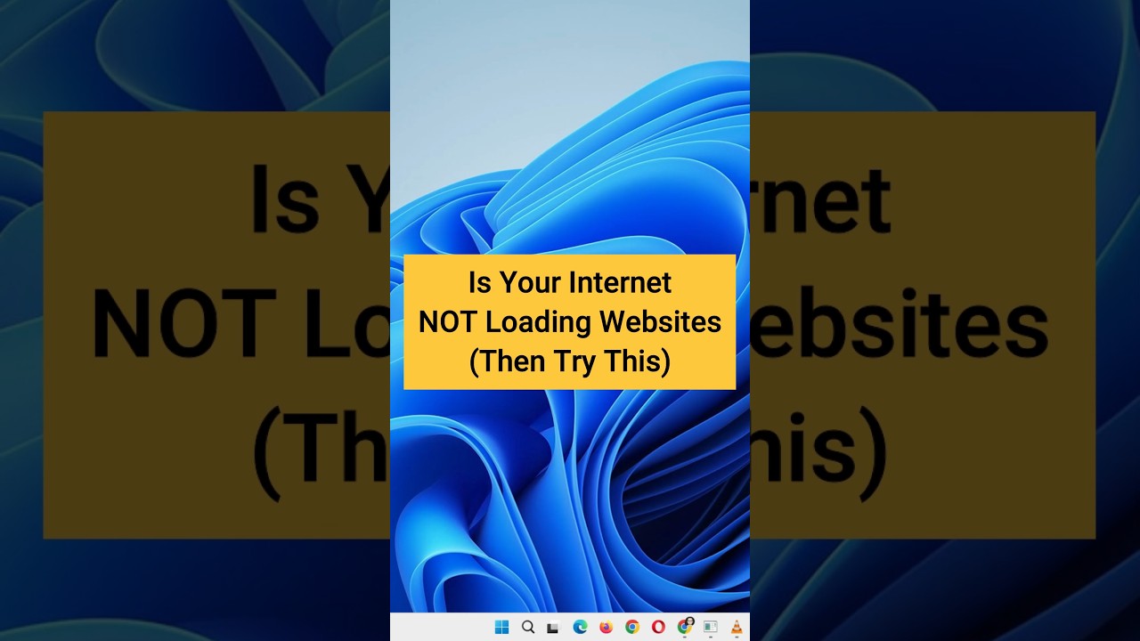 Is Your Internet Not Loading Websites - Try This