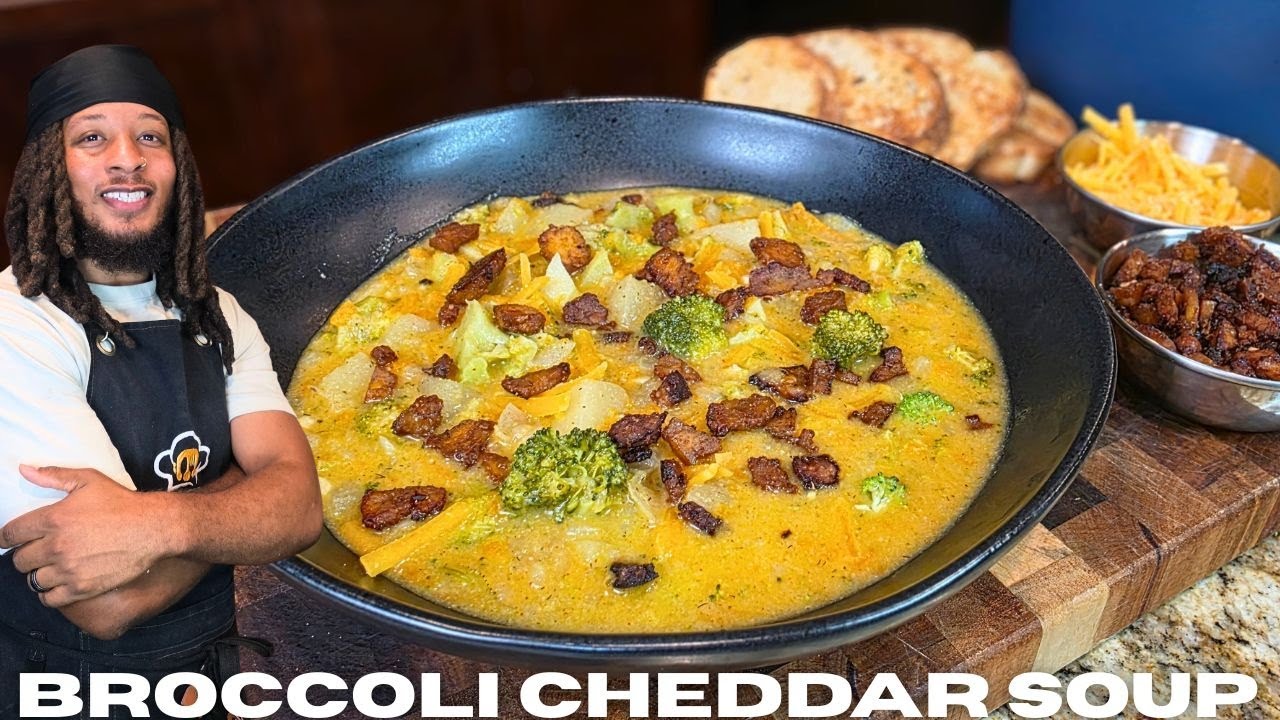 I Tried Making Broccoli Cheddar Soup... Vegan