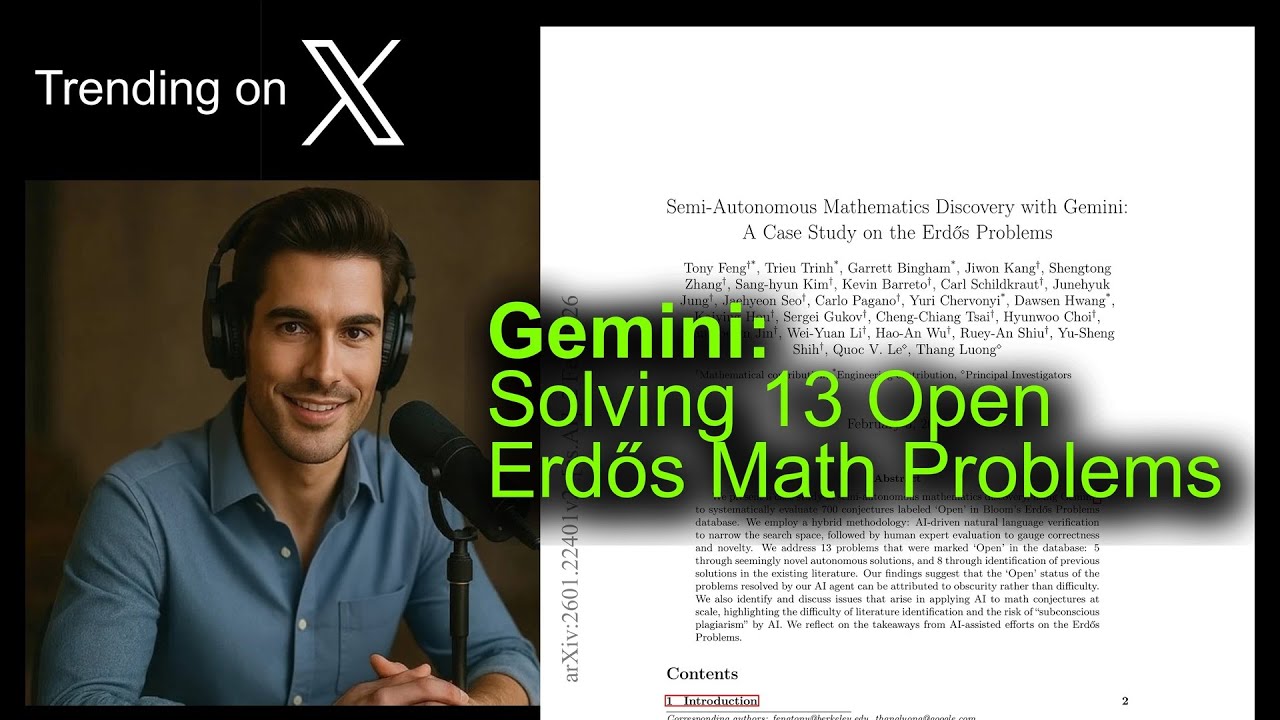 Gemini: Solving 13 Open Erdős Math Problems