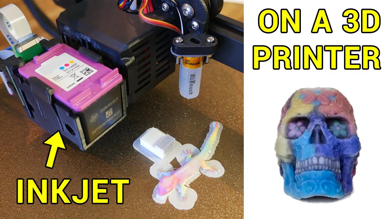 Full colour 3D printing at home with PolyDye - Open Source Inkjet integration