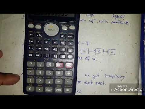 How to find imaginary root from quadratic equation using calculator
