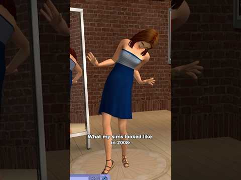 2008 vs 2025 The Sims 2 #thesims2 #sims2 #thesims4 #sims4cc #ts4 #ts2 #games #gaming #sims4