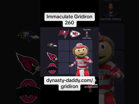 Immaculate Gridiron 260 #nfl #fantasyfootball #football #trivia #footballshorts #immaculategrid #fyp