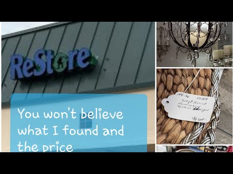 SHOP WITH ME/ HABITAT FOR HUMANITY RESTORE/HOME DECOR CONSIGNMENT STORE