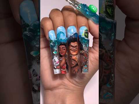 MOANA Nails??!๐ฑ๐๐ #nailart #naildesigns #nailsart #art #nails